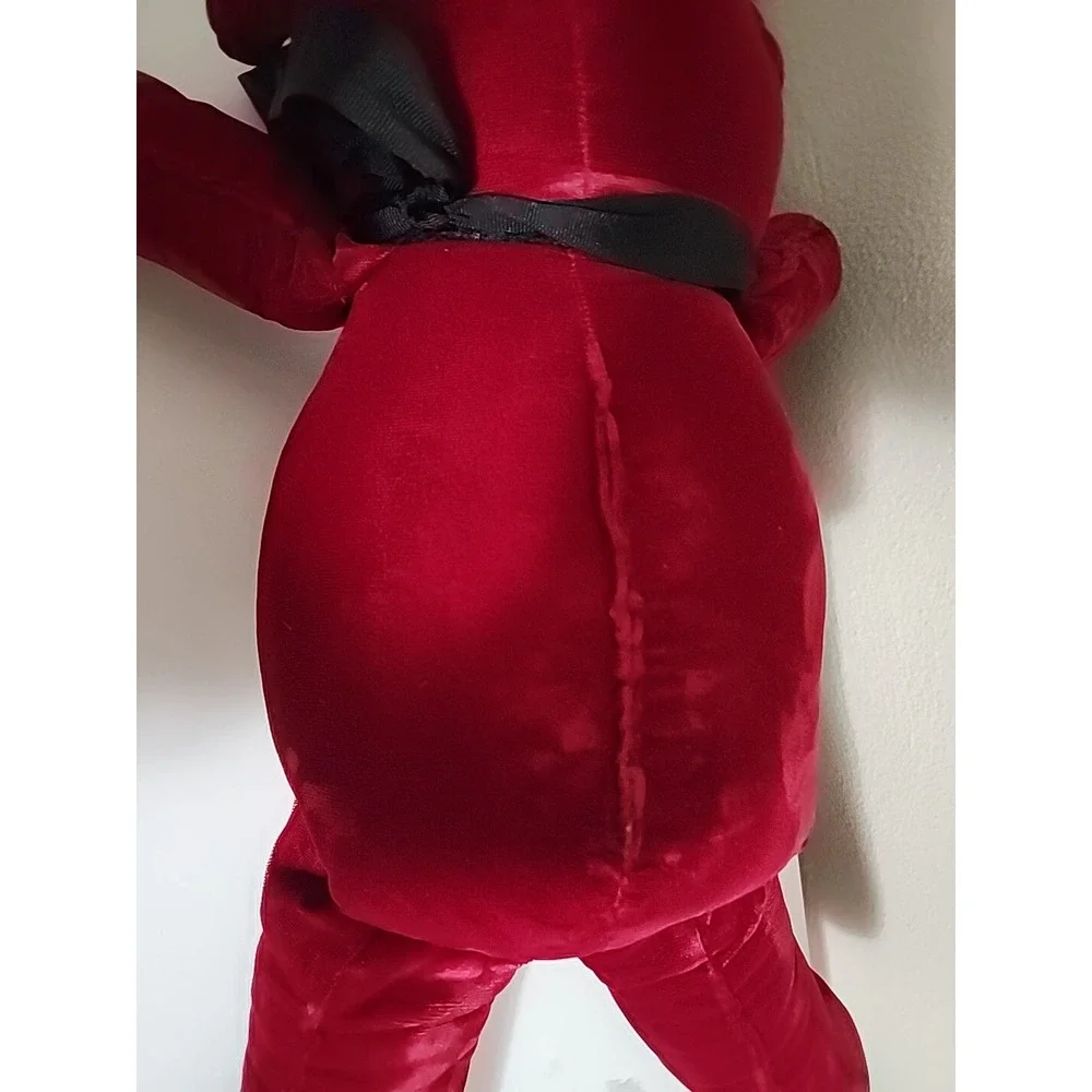 Homemade | Toys | Handmade Faceless Teddy Bear Large Red Black Velvet ...